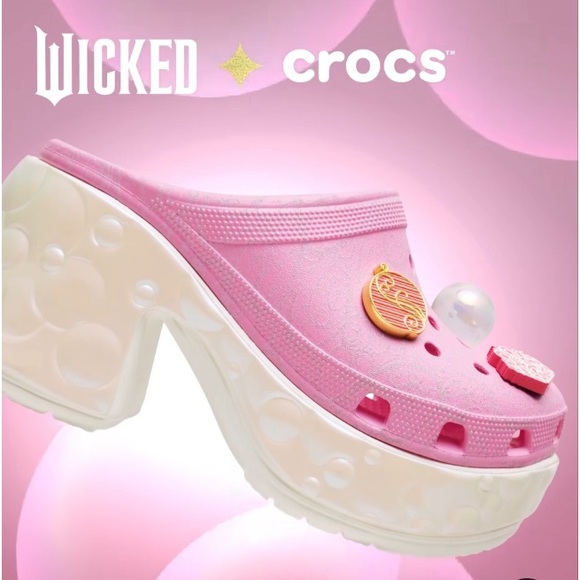 CROCS | Shoes | New Crocs Classic Wicked Glinda Siren Clog Size W8m6 ...